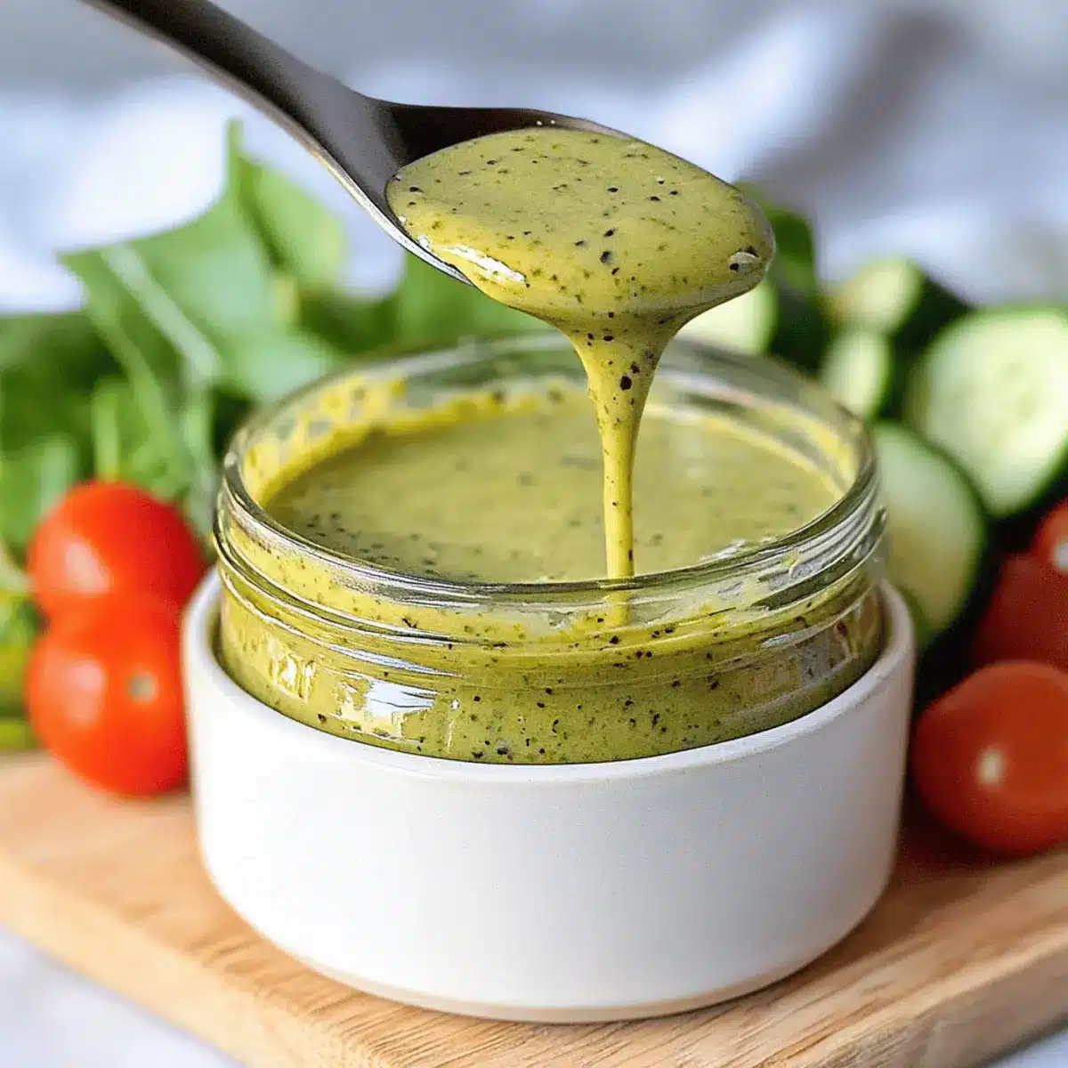 Ultimate Creamy Balsamic Basil Vinaigrette - A Delicious Dressing