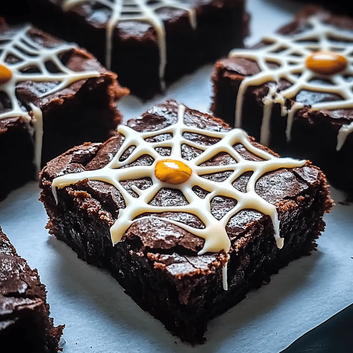 Ultimate Spooky Spider Web Halloween Brownies Recipe