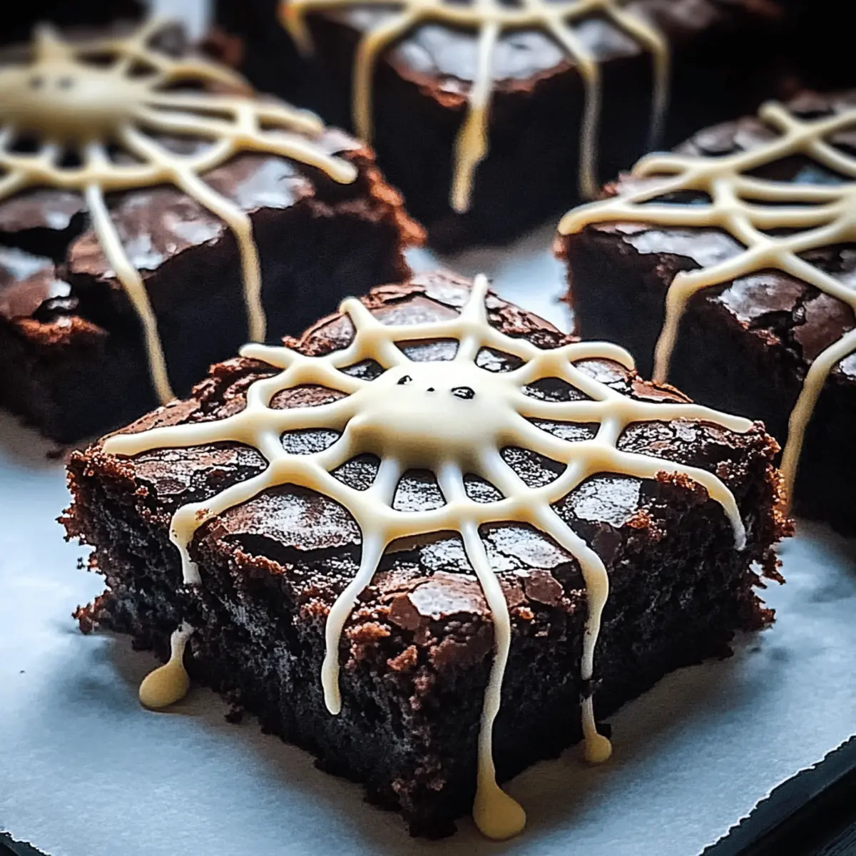 Ultimate Spooky Spider Web Halloween Brownies Recipe