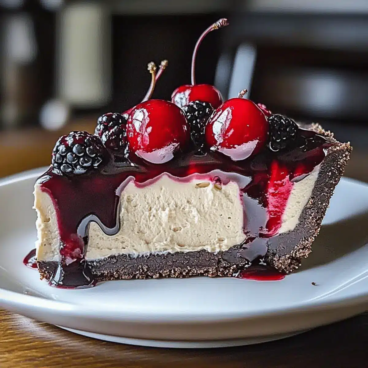 Irresistible Black Forest Berry Cheesecake – Easy No-Bake Delight