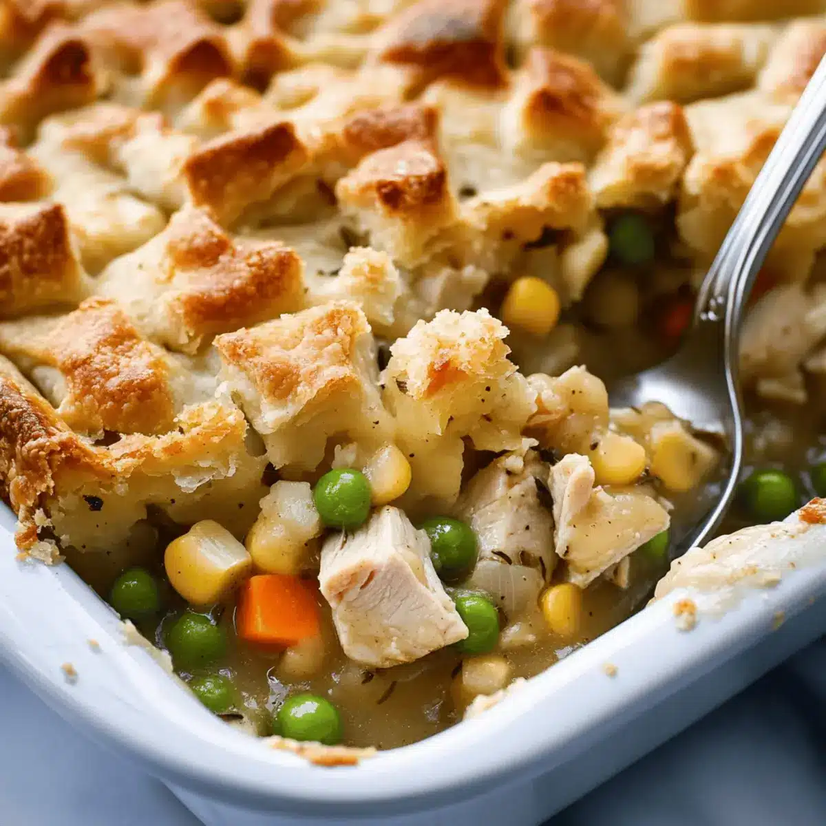 Easy Thanksgiving Turkey Pot Pie with Stuffing Crust Bliss