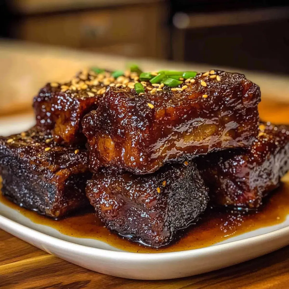 Melt-in-Your-Mouth Caramelized Slow Roast Asian Beef Short Rib