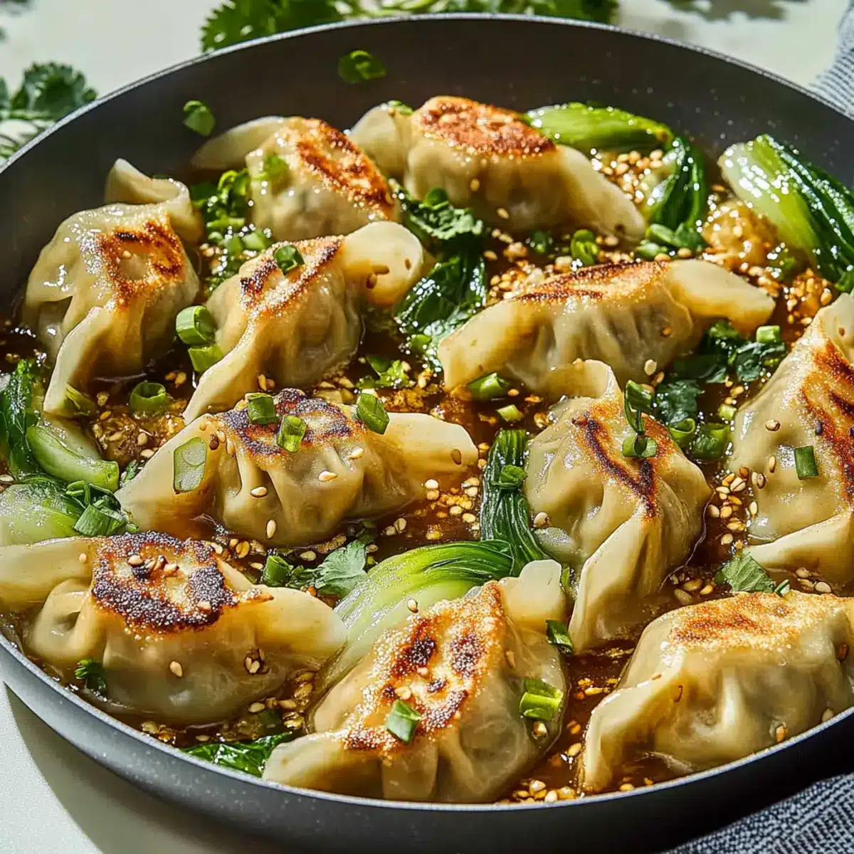 Irresistible One Pan Dumpling Dinner: Deliciously Simple!